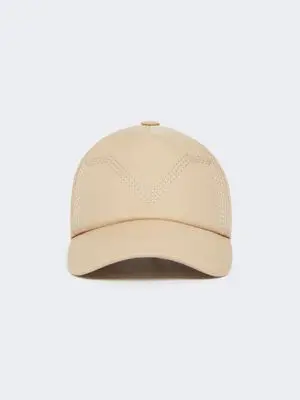 Max Mara Gabardine Baseball Cap - Sand