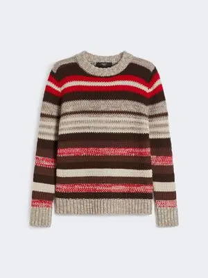 Max Mara Ribbed Striped Wool Jumper
