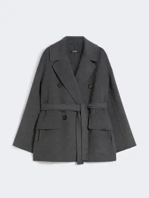 Max Mara Wool Drap Double-breasted Jacket