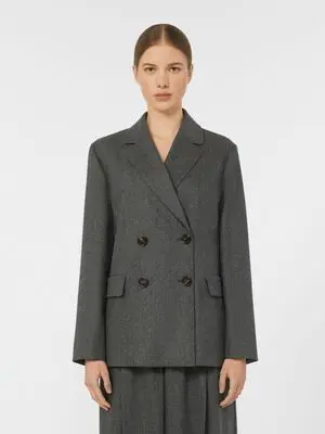 Max Mara Double-breasted Flannel Blazer