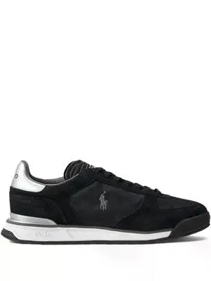 Polo Ralph Lauren Suede Panelled Sneakers - Black