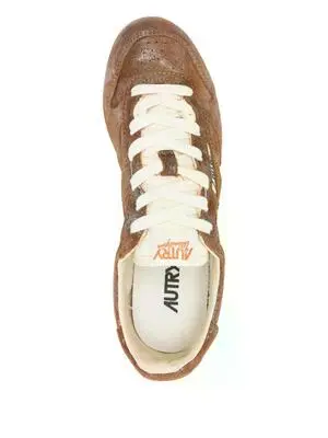 AUTRY Metallic Suede Low Top Sneakers