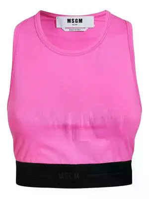 MSGM Elastic-waistband Tank Top