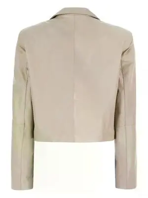 ANDREA D'AMICO Double-breasted Cropped Jacket - Neutrals