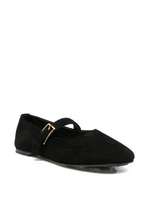 Dear Frances Ball Buckle Ballet Flats