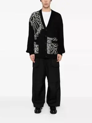A BATHING APE Graphic-print Cardigan - Black