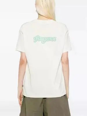 FINGERCROXX Logo-embroidered T-shirt - Neutrals