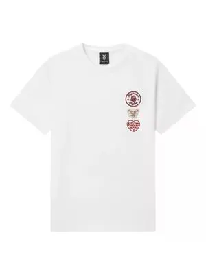 FINGERCROXX Embroidered-patch T-shirt