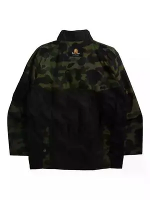 A BATHING APE Camouflage-patterned Buttoned Jacket