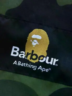 A BATHING APE Camouflage-patterned Buttoned Jacket