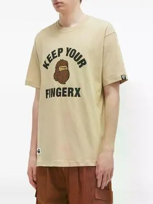 FINGERCROXX Graphic-print T-shirt - Neutrals