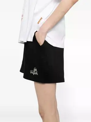FINGERCROXX Logo-embroidered Shorts