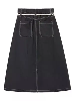 FINGERCROXX Logo-patch Midi Skirt