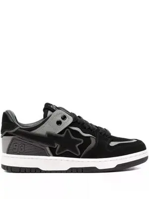 A BATHING APE Star-patch Lace-up Trainers