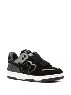 A BATHING APE Star-patch Lace-up Trainers
