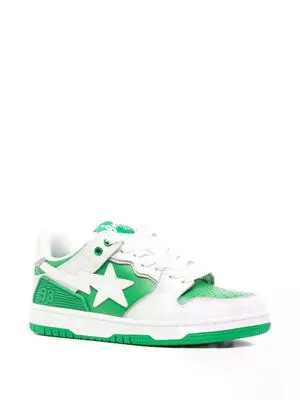 A BATHING APE Star-embellished Low-top Sneakers