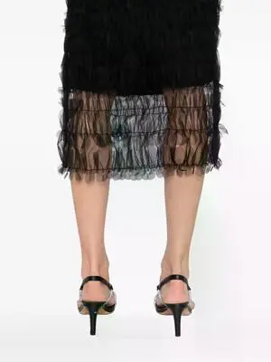 JNBY Mesh Ruffled Skirt