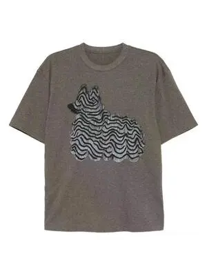 JNBY Graphic-print T-shirt - Grey