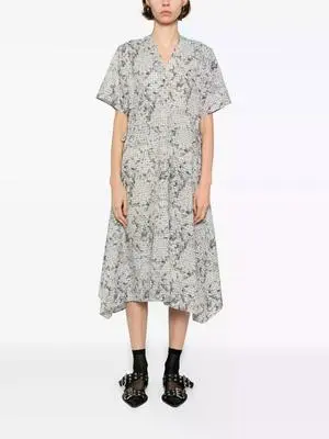 JNBY Patterned Short-sleeved Dress