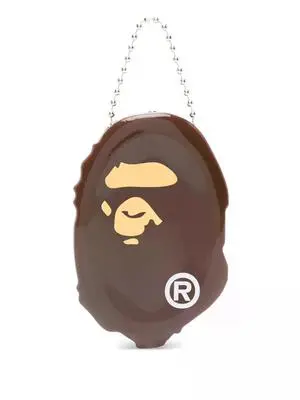 A BATHING APE Logo Keyring - Brown