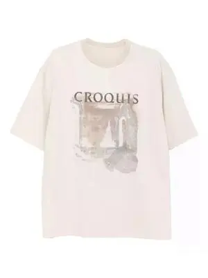 CROQUIS Graphic-print T-shirt - Neutrals