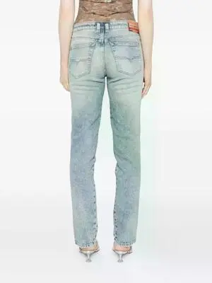 DIESEL® Faded Wash Cotton Jeans