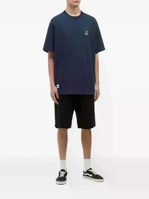 FINGERCROXX Embroidered-logo T-shirt - Blue