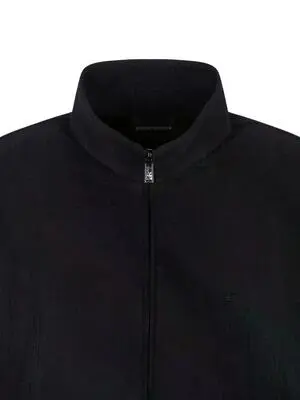 Emporio Armani Waffle-textured Zip-up Sweatshirt