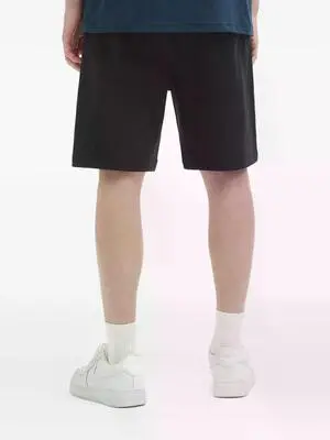 FINGERCROXX Logo-embroidered Drawstring Shorts - Black