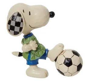 JIM SHORE Peanuts Mini Snoopy Soccer Figurin E - One-color