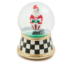 MACKENZIE-CHILDS Holly Jolly Santa Snow Globe - One-color