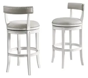 ALATERRE FURNITURE Hanover 2 Swivel Bar Height Stools - One-color