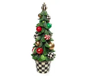 MACKENZIE-CHILDS Jolly Holiday Illuminated Tree - One-color