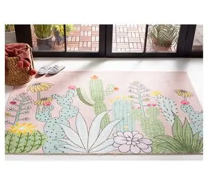 SAFAVIEH Cactus Bloom 3' X 5' Kitchen Mat