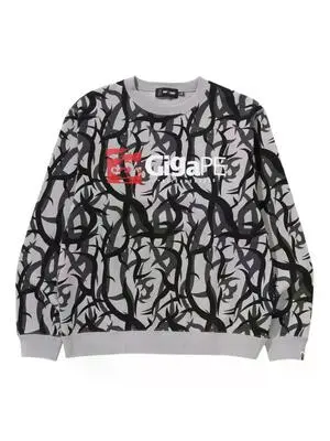 NEIGHBORHOOD Abstract-pattern Print Crew-neck Sweatshirt