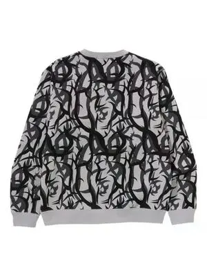 NEIGHBORHOOD Abstract-pattern Print Crew-neck Sweatshirt