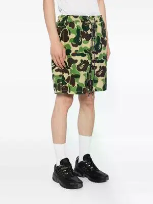 A BATHING APE Graphic-print Shorts - Green