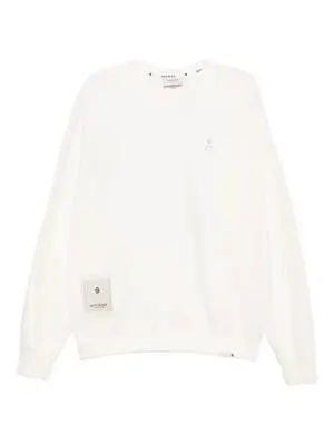 A BATHING APE Logo-embroidered Sweatshirt - Neutrals