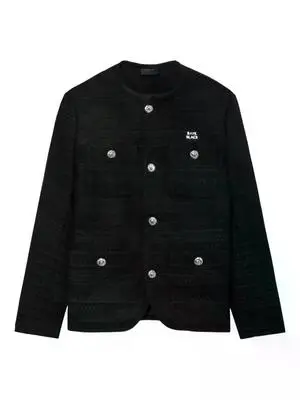 A BATHING APE Back-detail Buttoned Shirt Jacket - Bkx Black