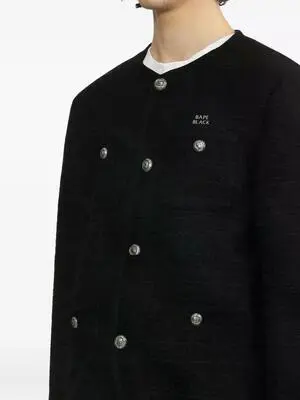 A BATHING APE Back-detail Buttoned Shirt Jacket - Bkx Black