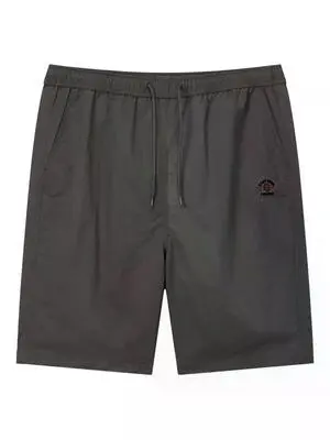 FINGERCROXX Logo-patch Shorts - Grey