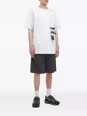FINGERCROXX Logo-patch Shorts - Grey