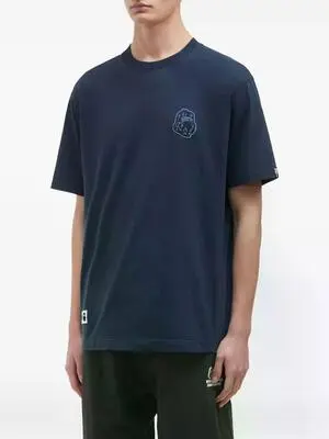 FINGERCROXX Embroidered-detail T-shirt - Blue