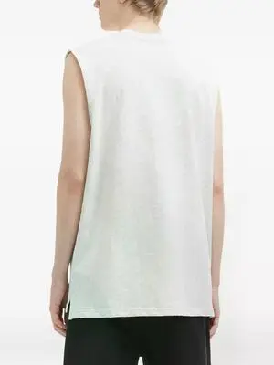 FINGERCROXX Graphic-print Sleeveless Vest - Grey