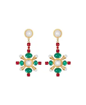 Balmain Baroque Pendant Earrings - Multicolor