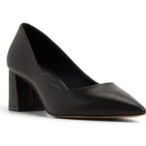 Aldo Pointed Toe Block Heel Pumps - Black
