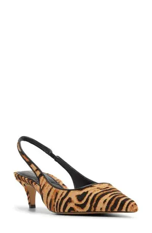 Aldo Leanah Calf Hair Pointed Toe Slingback Pumps
