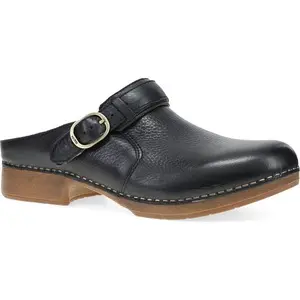 Dansko Millie Mule - Black Waxy Milled