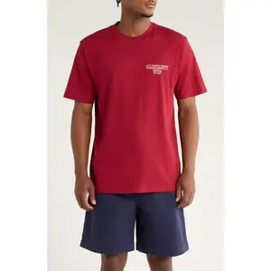 Carhartt Work In Progress Alumni Cotton Graphic T-shirt Scarlet