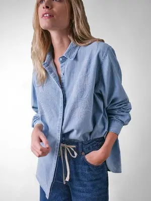 CAPE COVE Stella Denim Blouse
